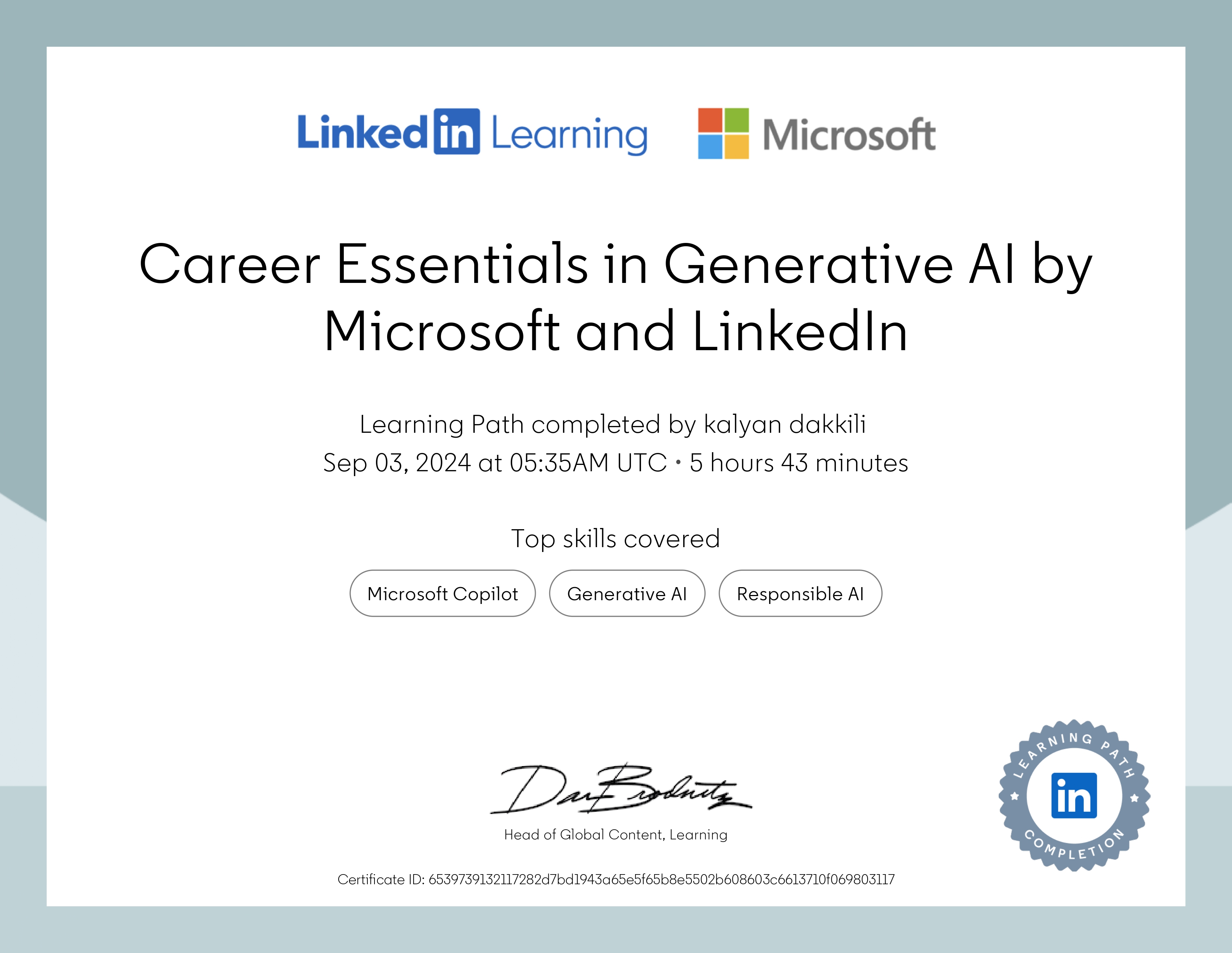 Certificates Certificates